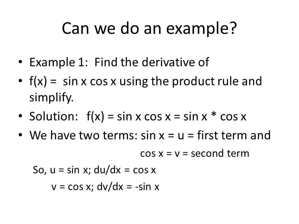 Calculus Made Simple!!!: Differential Calculus - Product Rule and ... Calculus Made Simple!!!: Differential Calculus - Product Rule and ...