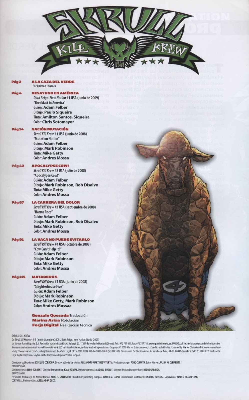 Galicia Comic: Reinado Oscuro - Skrull Kill Krew Apocalypse Cow