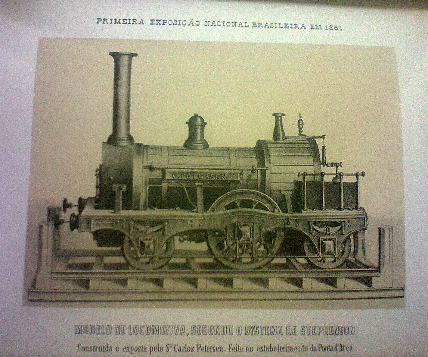 Ferrovias do Brasil: A moderna locomotiva de 1861