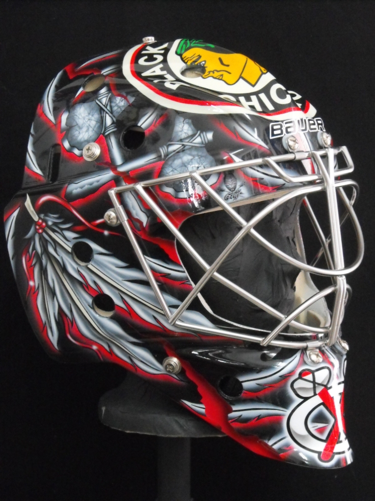 Which current goalie has the best helmet design? : r/hockey