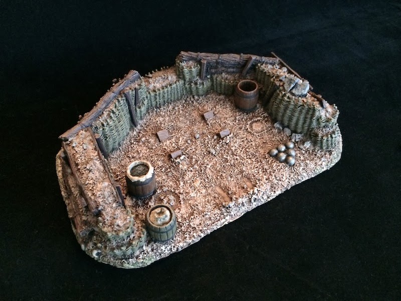 Analogue Hobbies: Earthen Artillery Emplacement from Forge World