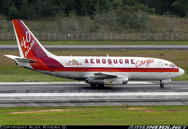 World Airfleets: Aerosucre Colombia - B737-200F - HK-4328