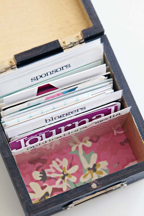 IHeart Organizing: DIY Business Card Organization