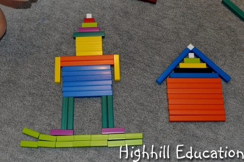 Highhill Homeschool: Cuisenaire Rods - First Introduction