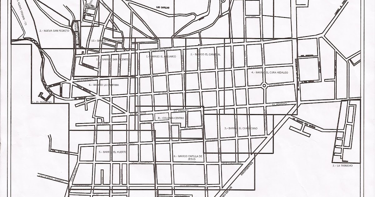 TENANCINGO HISTORIA Y TRADICIONES: CROQUIS DE TENANCINGO DE DEGOLLADO