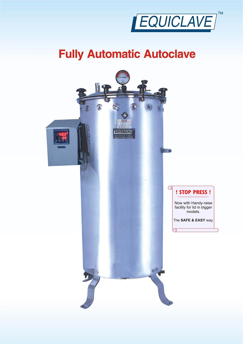 Vertical autoclave