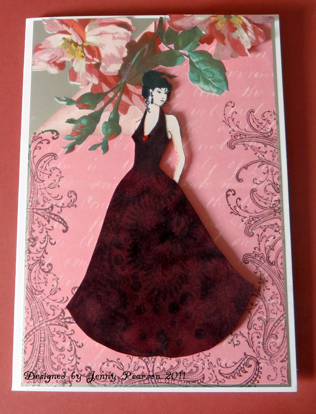 Timeout Crafting: Rainbow Lady's Challenge # 151 - Lady in Red