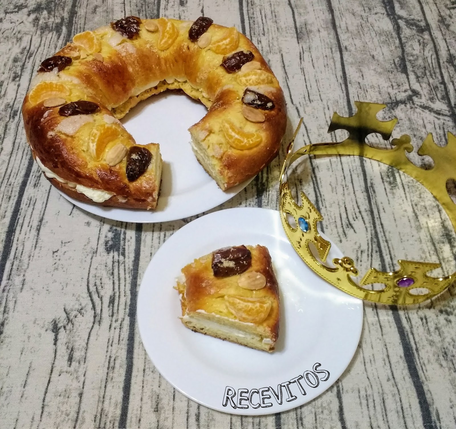 Recevitos: Roscón de Reyes 👑 (sin prefermento/masa madre)