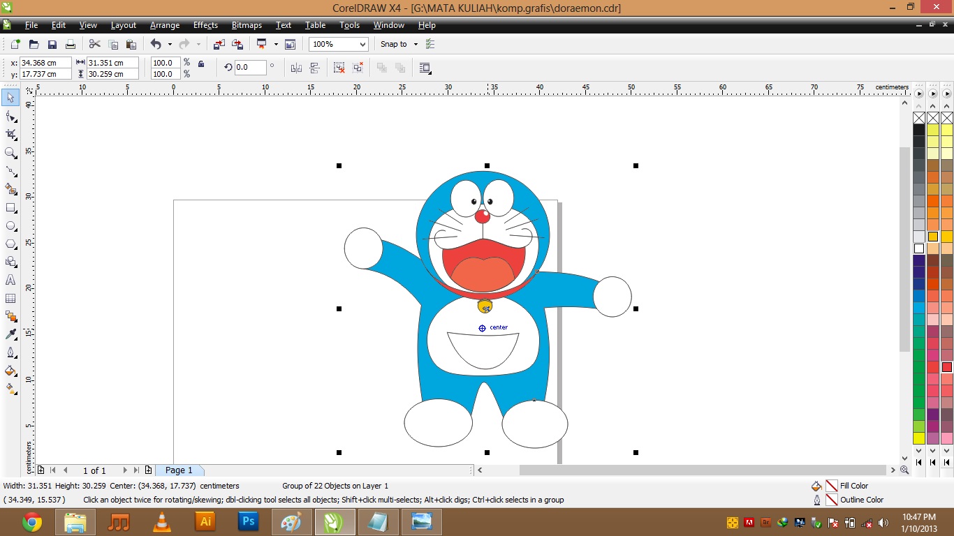 WhereTechnology Can be Fun ::.: MEMBUAT POSTER DORAEMON DENGAN ...