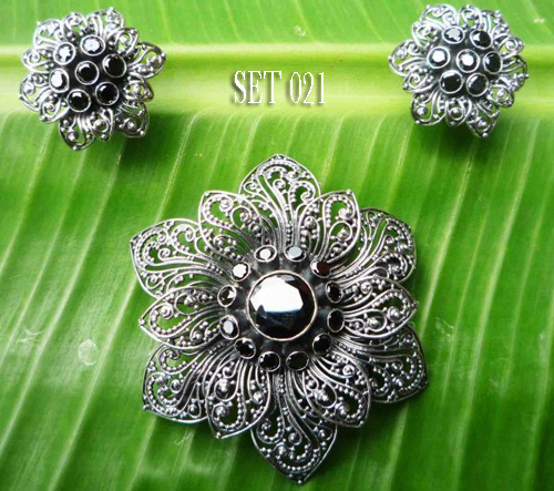 Puri Bali Silver: 1 set perhiasan perak bakar