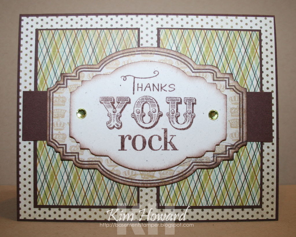 Basement Stamper: Thanks, You Rock!