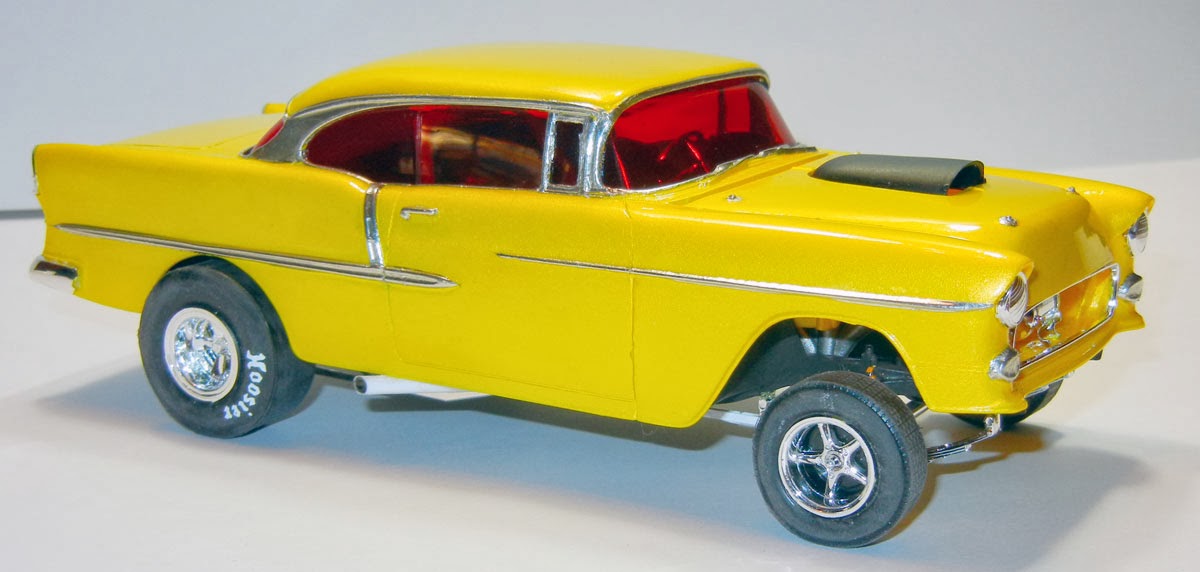 Model Car Builder Blog: 55 Chevy Badman--Finished--Better Late than Never
