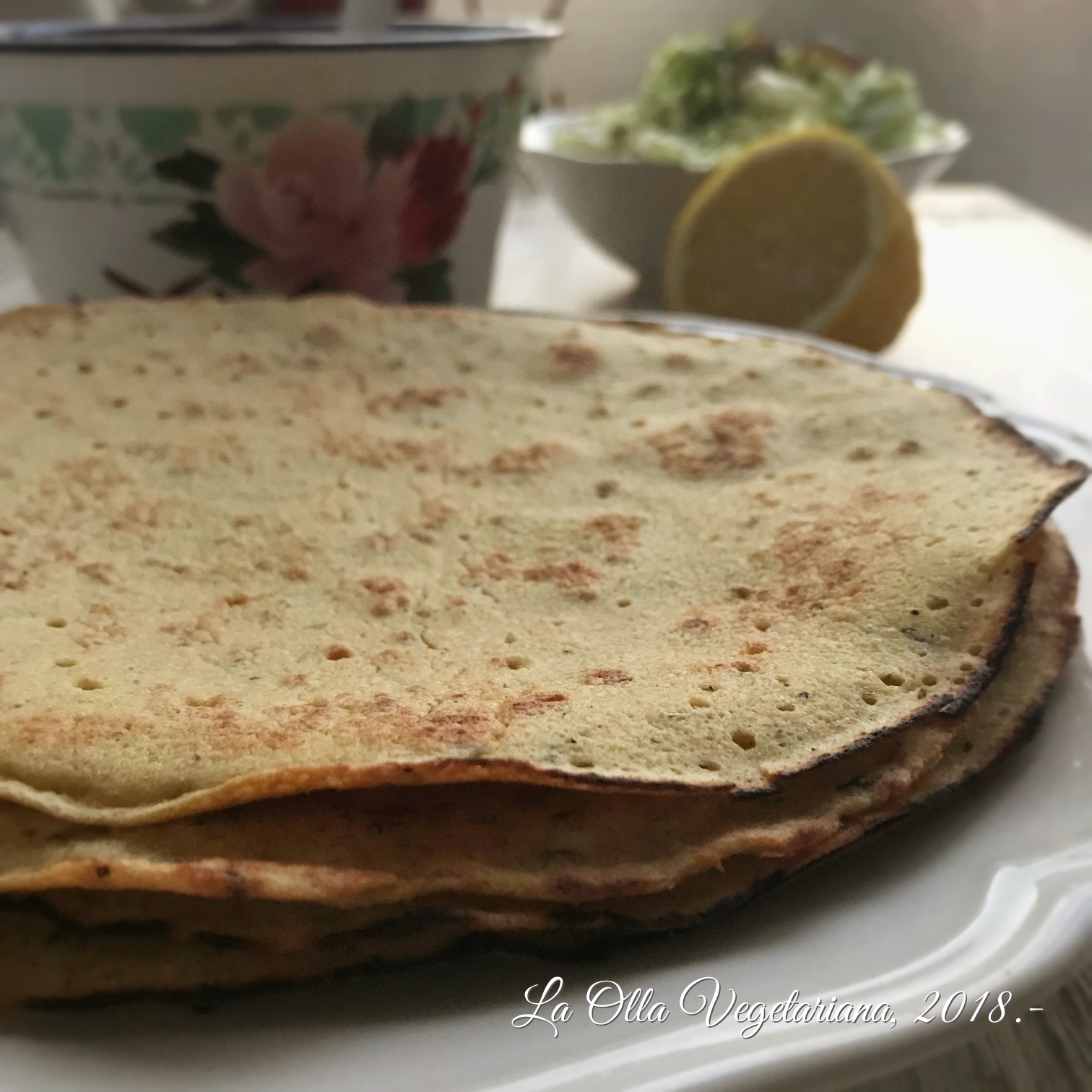 La Olla Vegetariana: Socca (crêpe de harina de garbanzo)