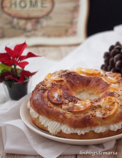 - Los Blogs de María -: Rosco de reyes sencillo y rápido relleno de nata