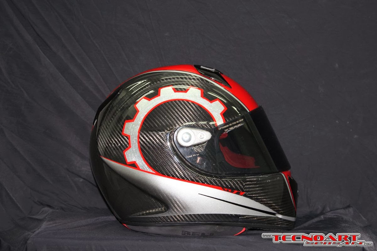 Racing Helmets Garage: Bell M4R Carbon "T1RR" by Tecnoart Sersan