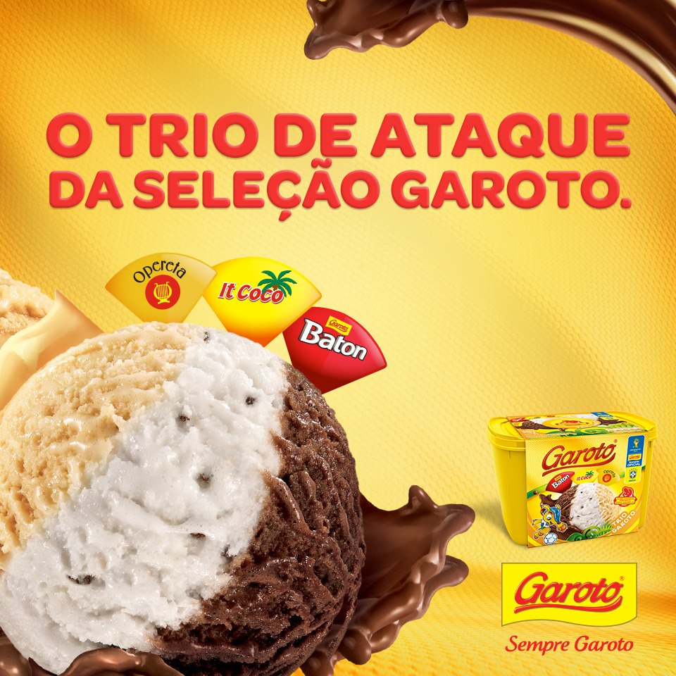 Lyca Escreve de Tudo: Sorvete Garoto Novos Sabores