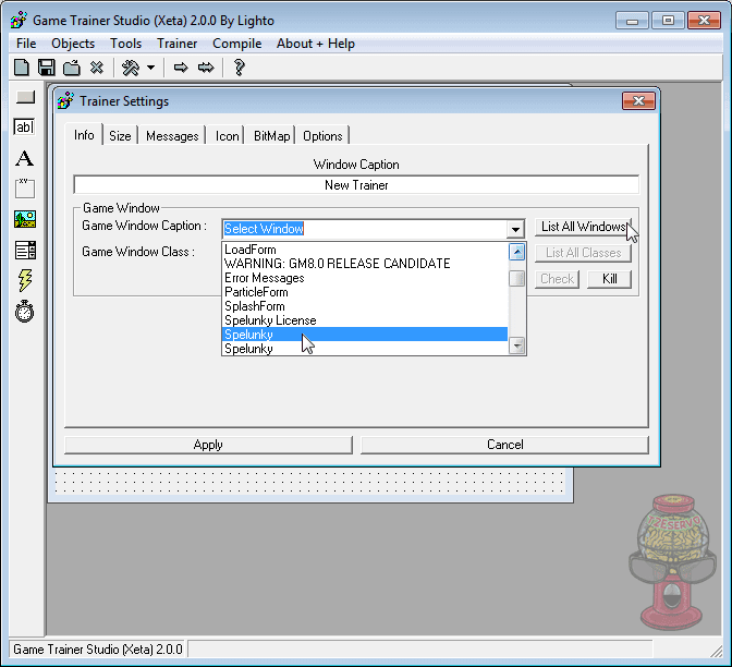 t2Eservo: Spelunky v1.1 Trainer Tutorial Using Game Trainer Studio (GTS) 2.0