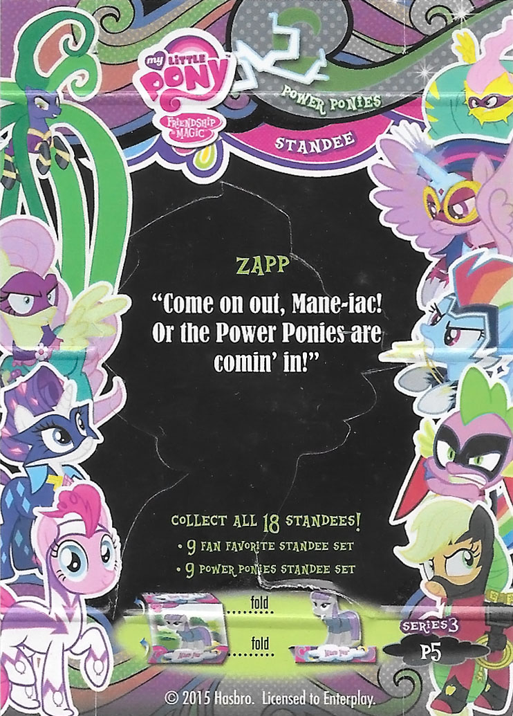 My Little Pony Zapp Series 3 Trading Card | MLP Merch