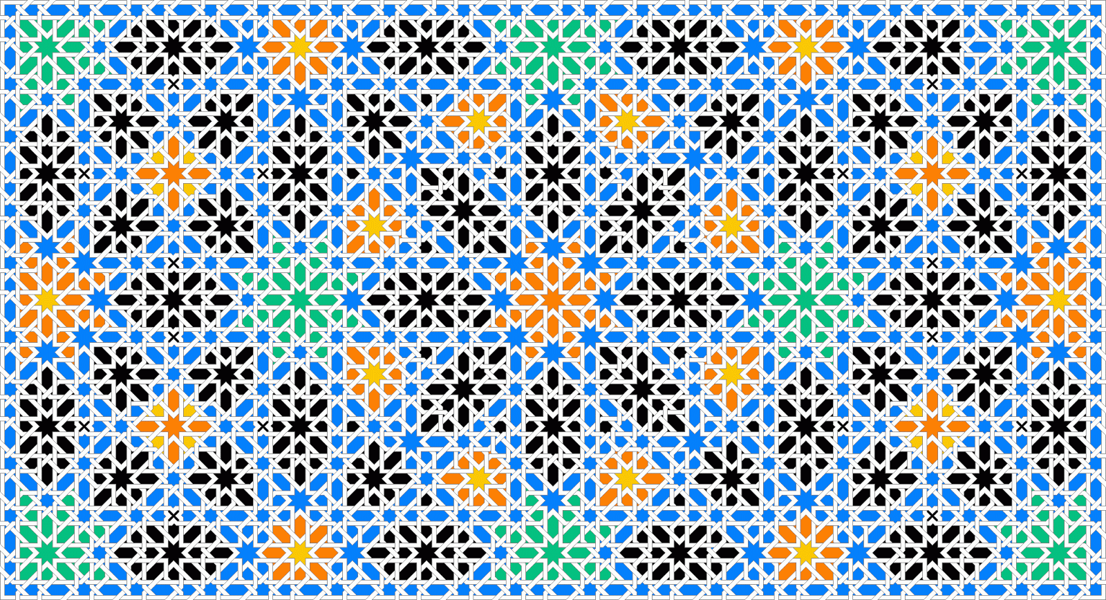 Yellow Wallpaper: Islamic patterns