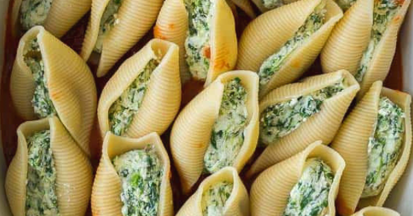 Best Healthy Stuffed Shells with Ground Turkey and Spinach - online ...