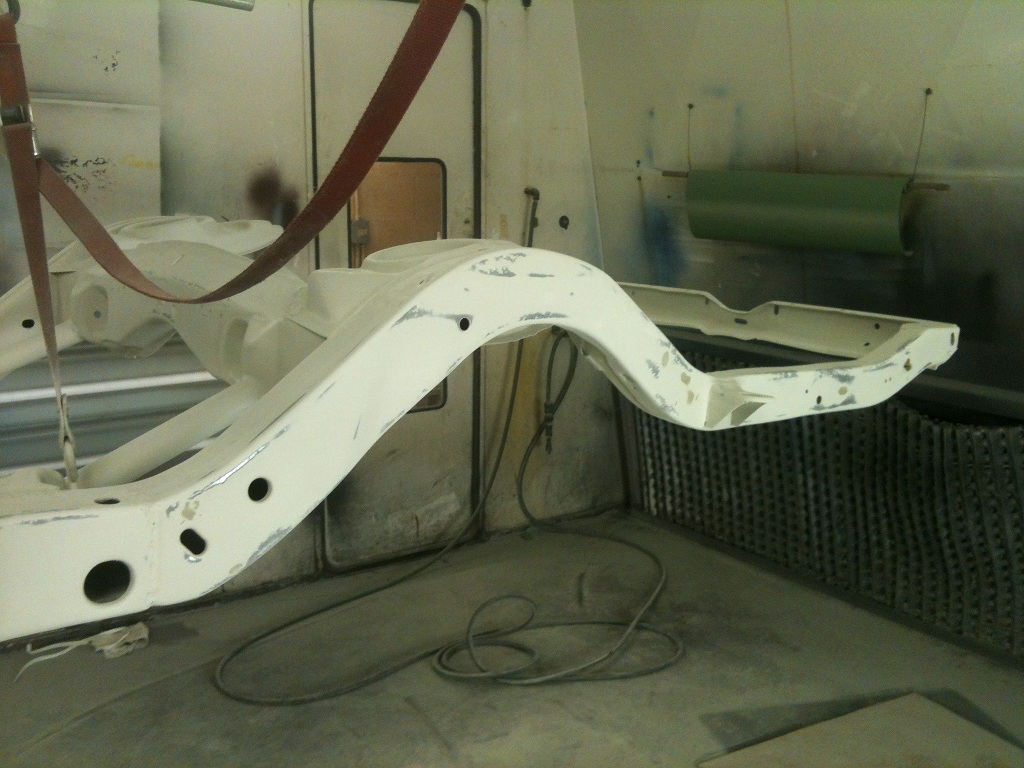 The making of Steve's 1966 Chevelle SS: Frame is painted!