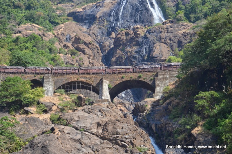 Doodhsagar waterfalls visit by Road - eNidhi India Travel Blog