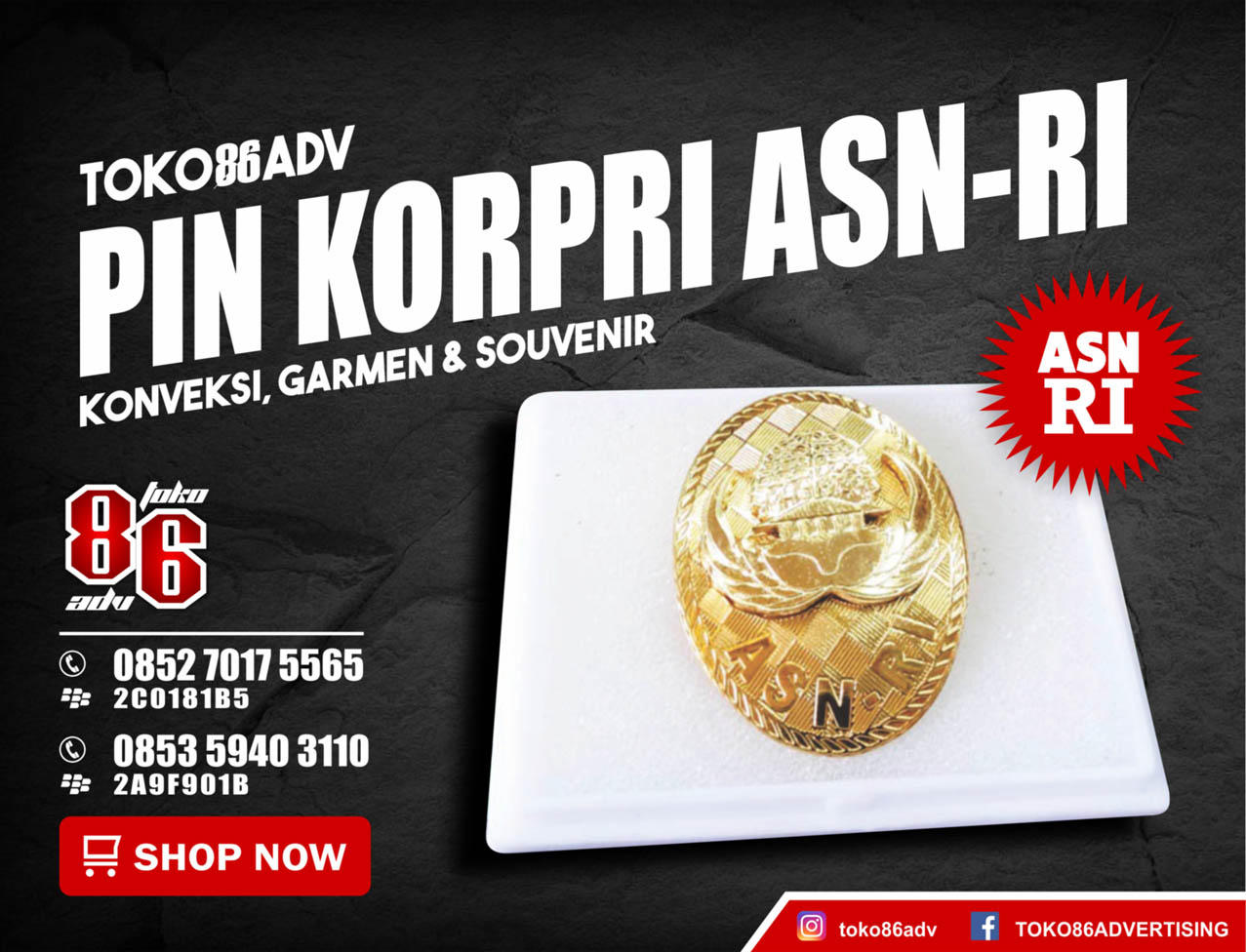 PIN KORPRI JENIS OVAL ASN ~ PIN KORPRI ASN