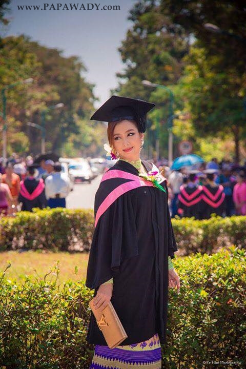 Yu Thandar Tin - Beautiful Myanmar Lady on Graduation Day