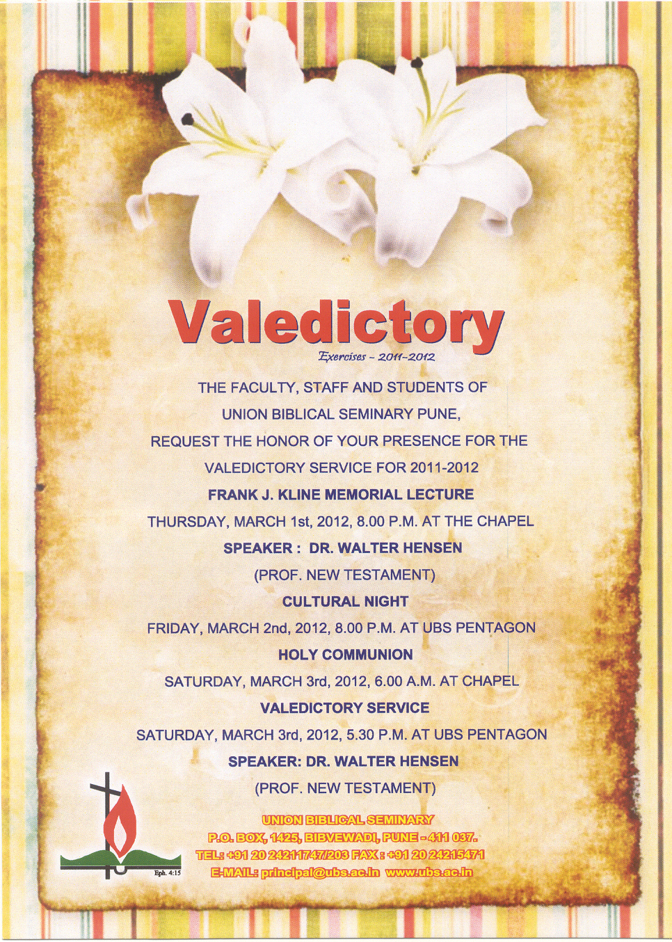the LDnP blog: Valedictory Service