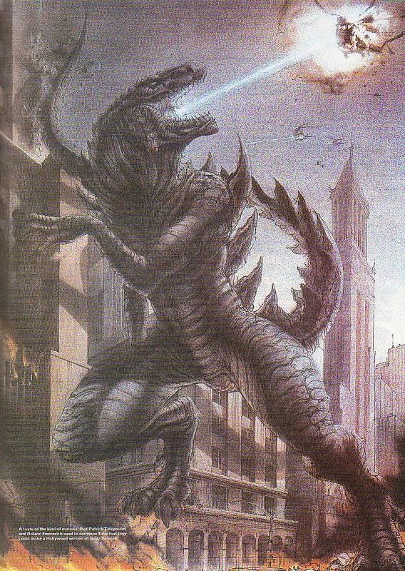Stunning GODZILLA 1998 Concept Art by Patrick Tatopoulos and More ...