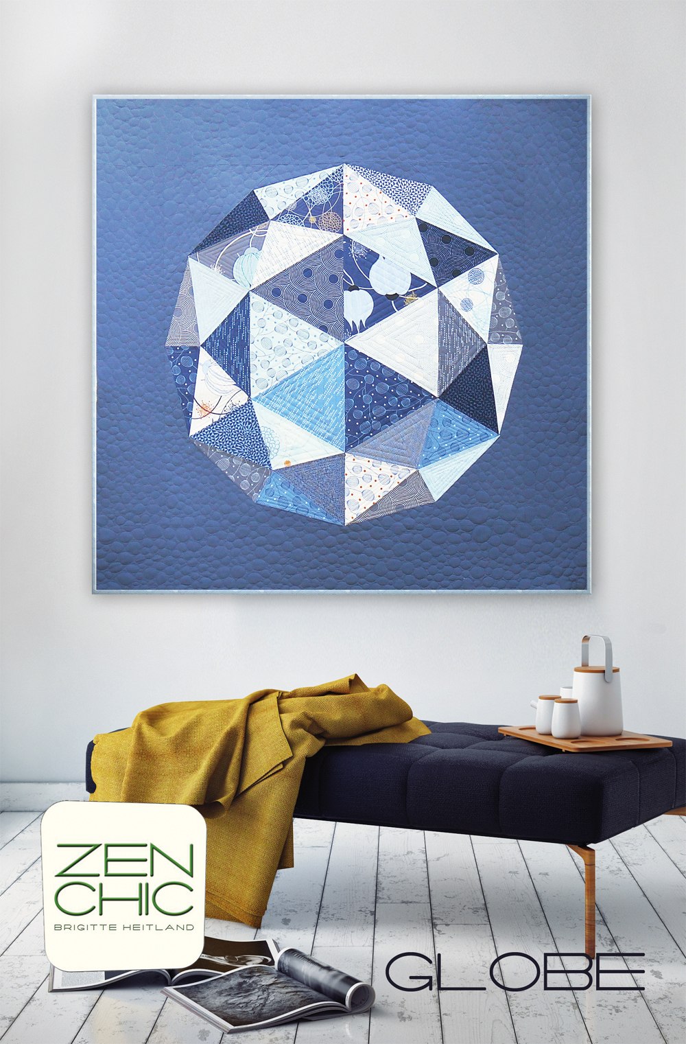 Farbstoff: TRUE BLUE - Zen Chic Collection for Quilt Market Houston 2016