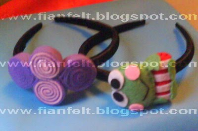 Lakha Umma: Membuat Bando dari kain Flanel