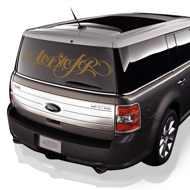 car stiker: Tangled Ford Limited Car Sticker Gold-The Best Car Sticker ...