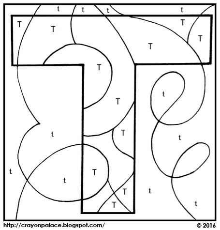 Crayon Palace: Color by Letter Tt