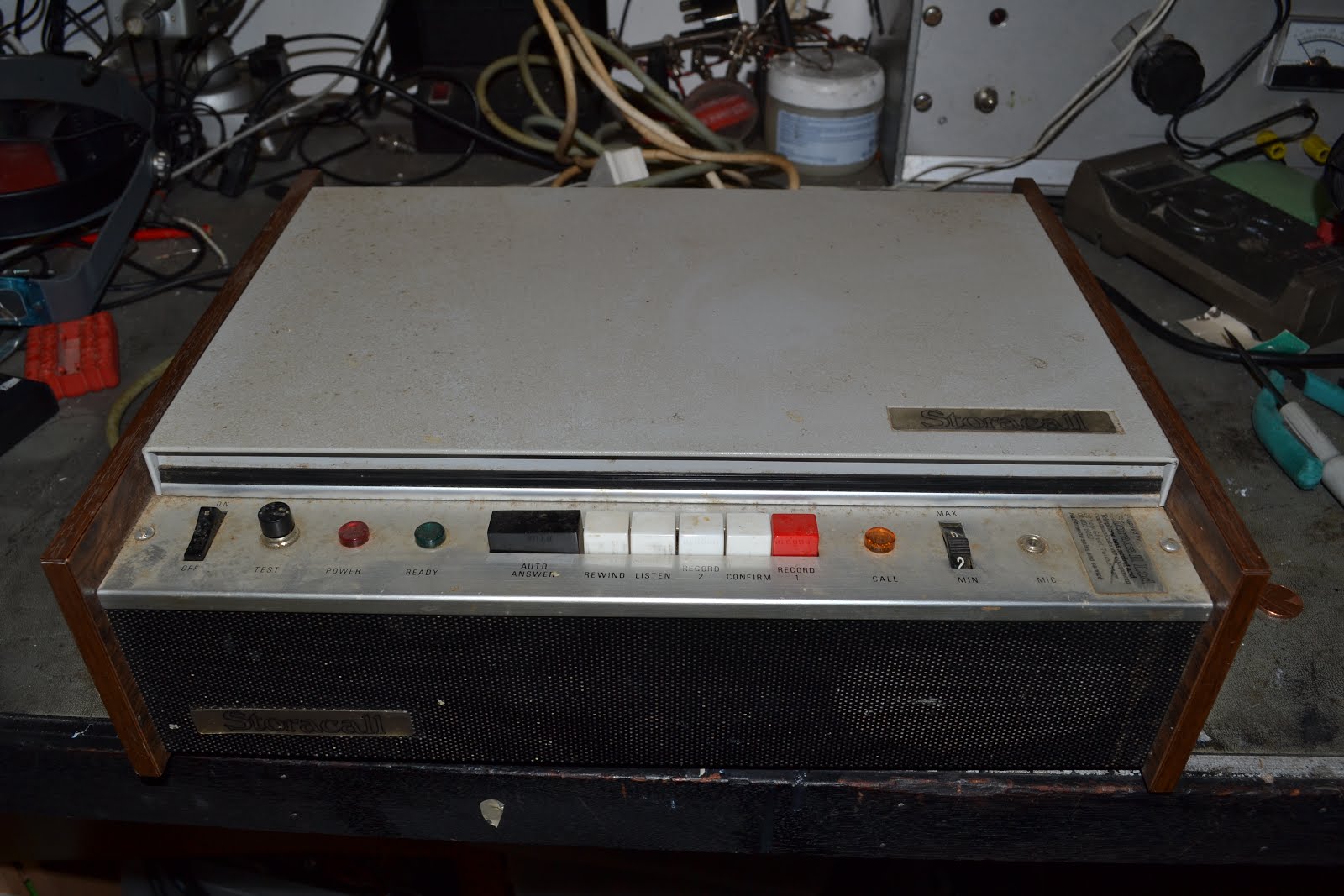 Doz' Blog: Vintage Storacall answering machine.