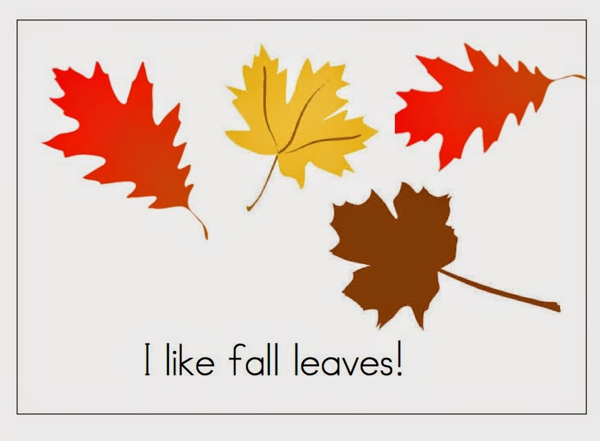 Joyful Learning In KC: I like Fall Leaves Book