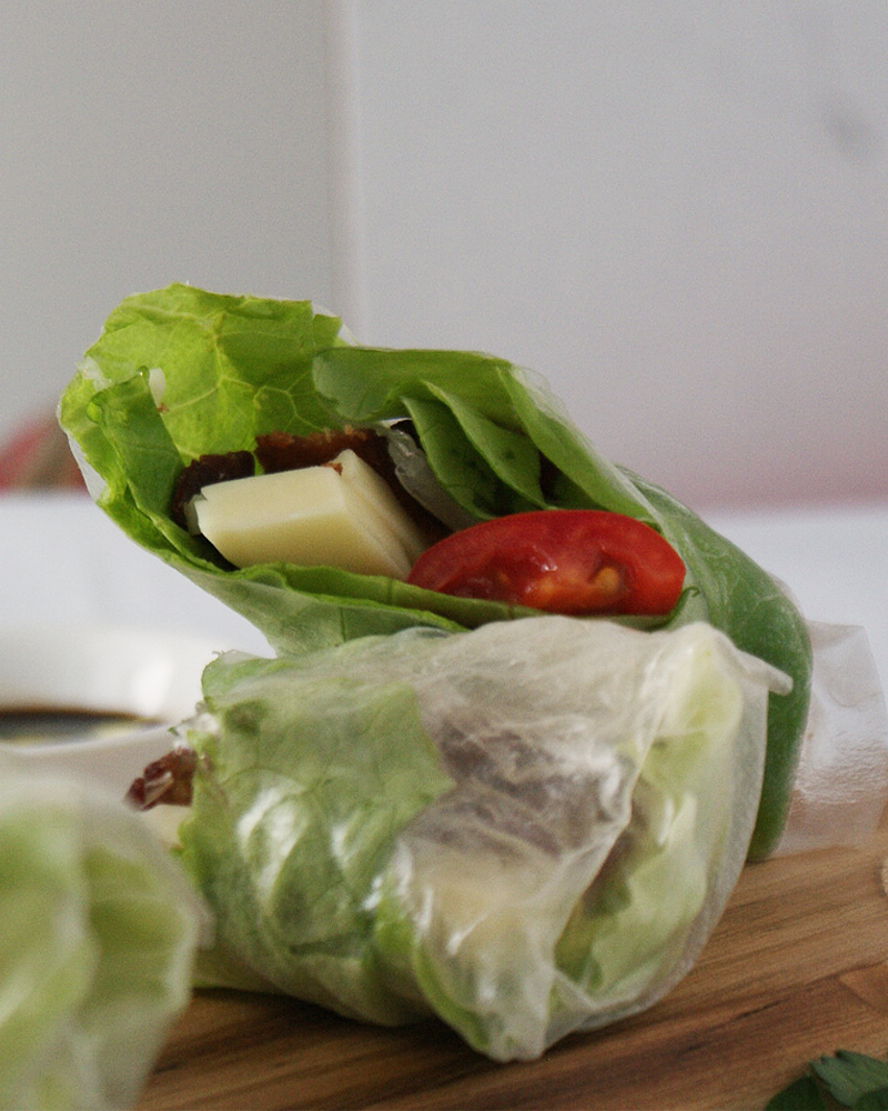 BLT Spring Rolls Recipe | Gendots