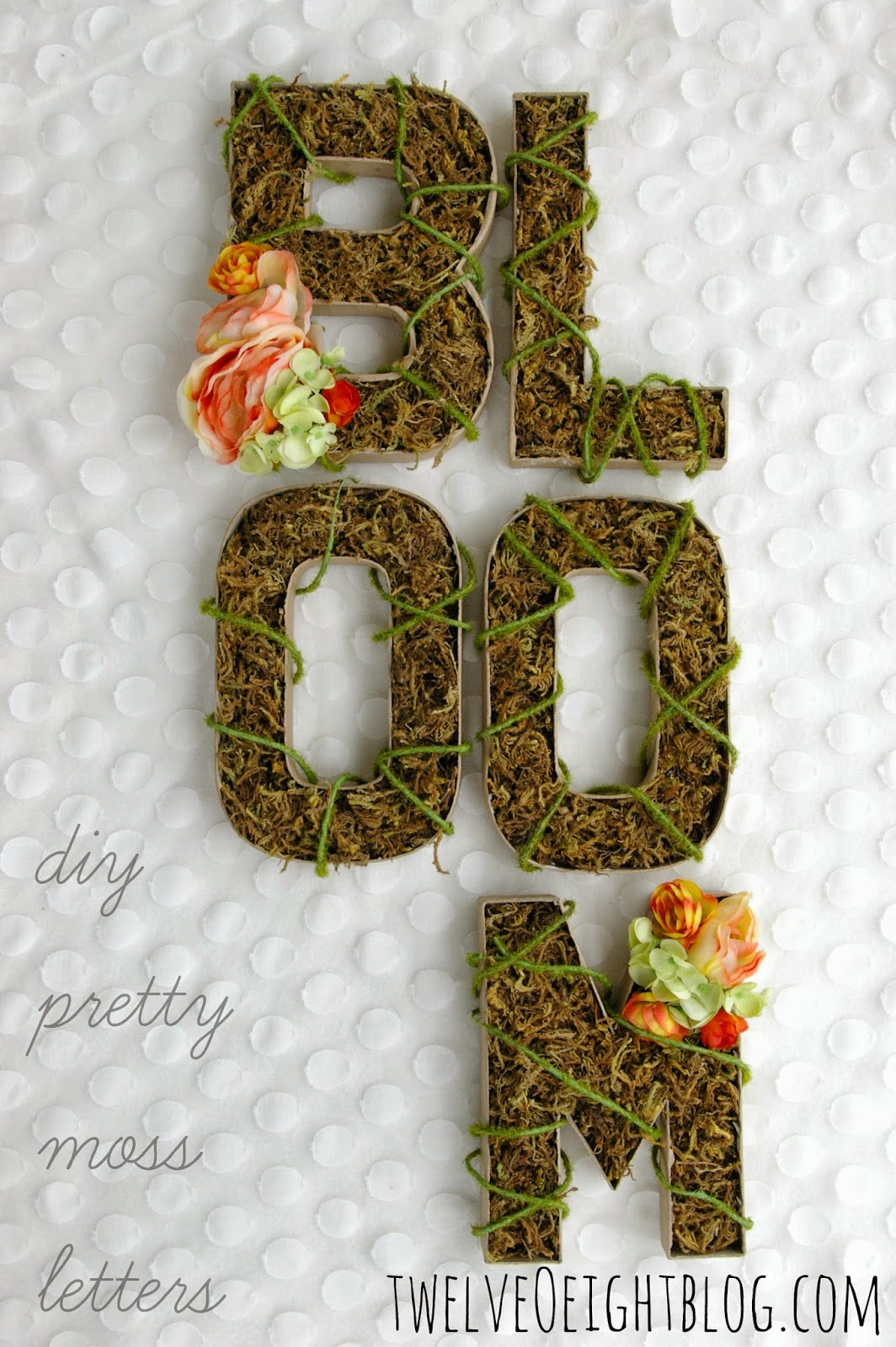 Blooming Moss Monogram Letters – twelveOeight