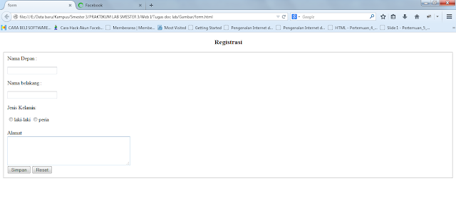 Cara Membuat Form di HTML (tag form) - pemrograman web