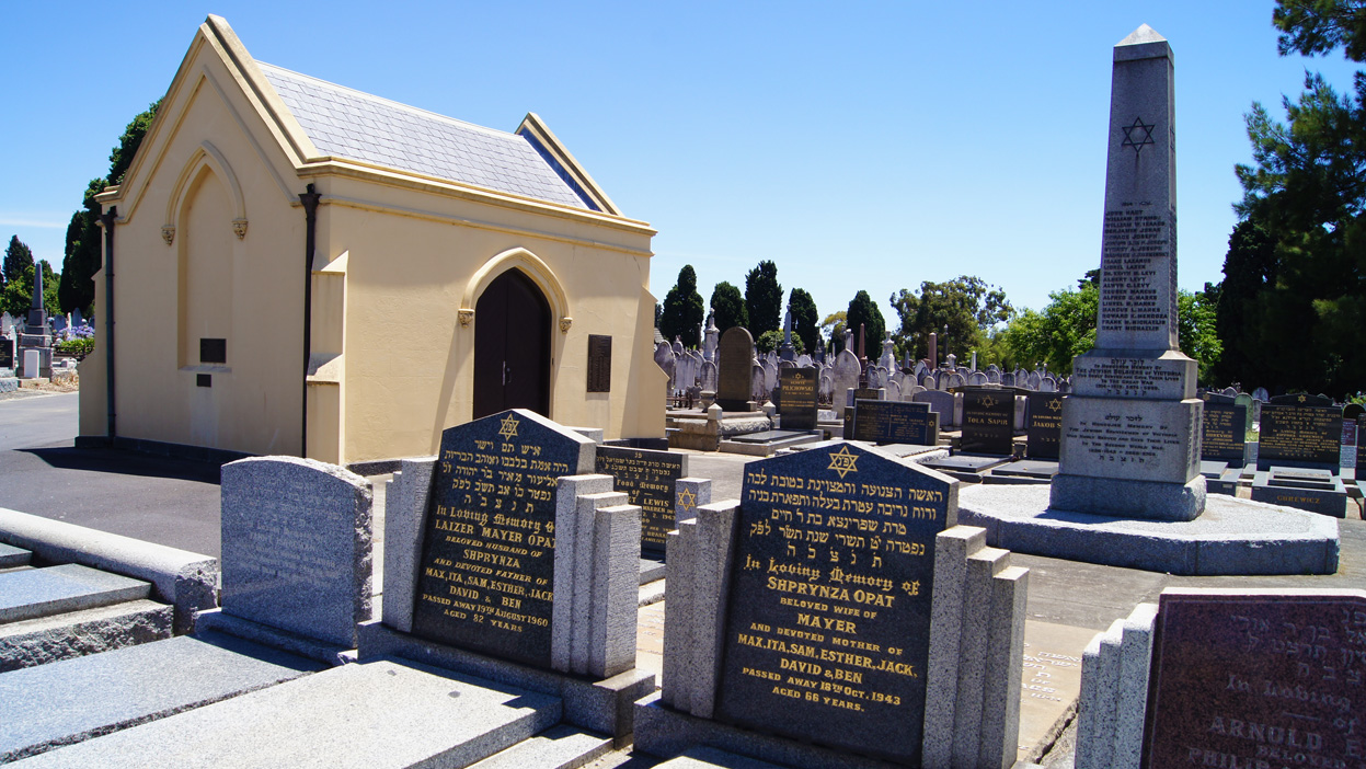 MAP: MELBOURNE CEMETERY 3: JEWISH SECTION