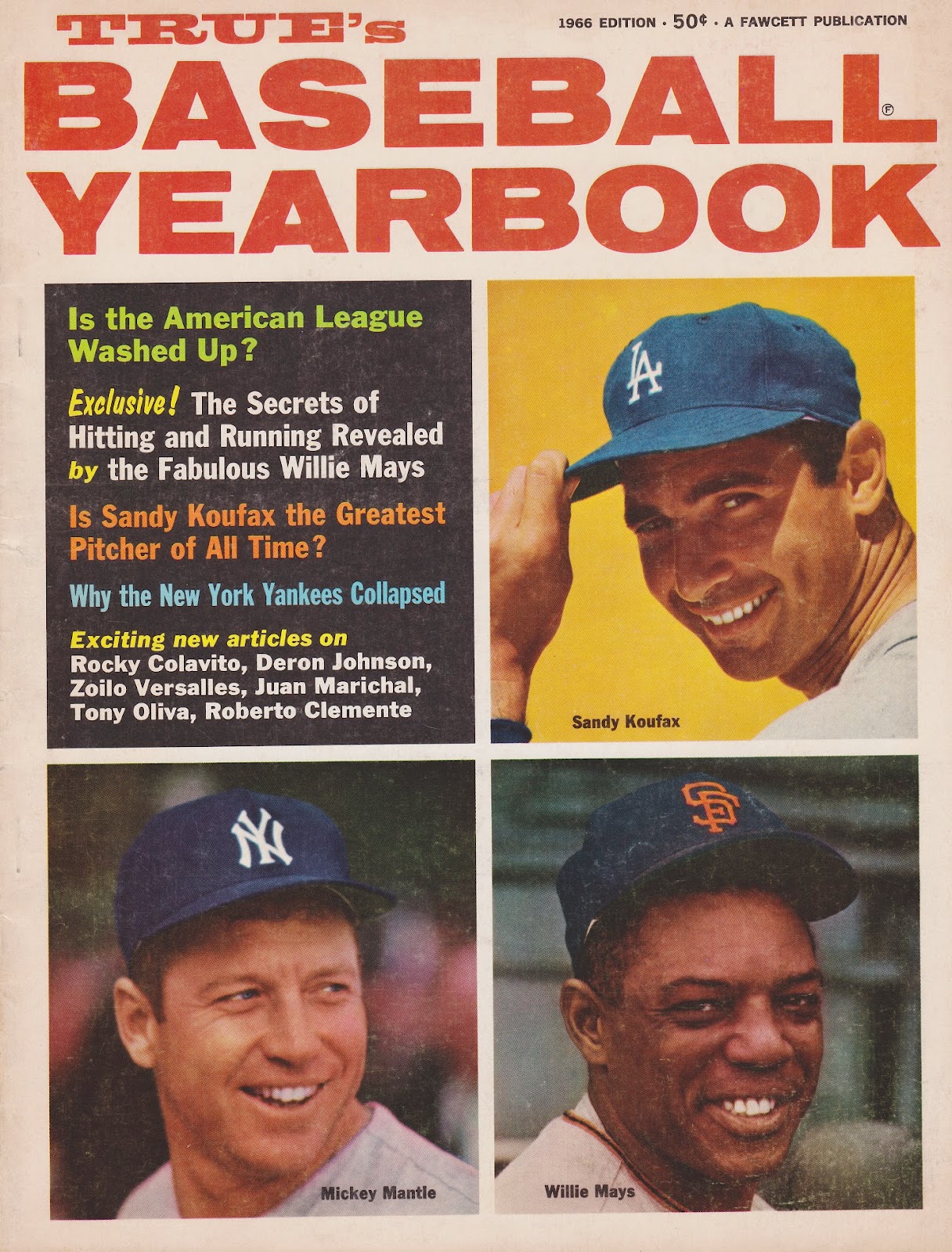 The Five Tool Collector: 1966 Baseball 'Rag'...True's Baseball Yearbook