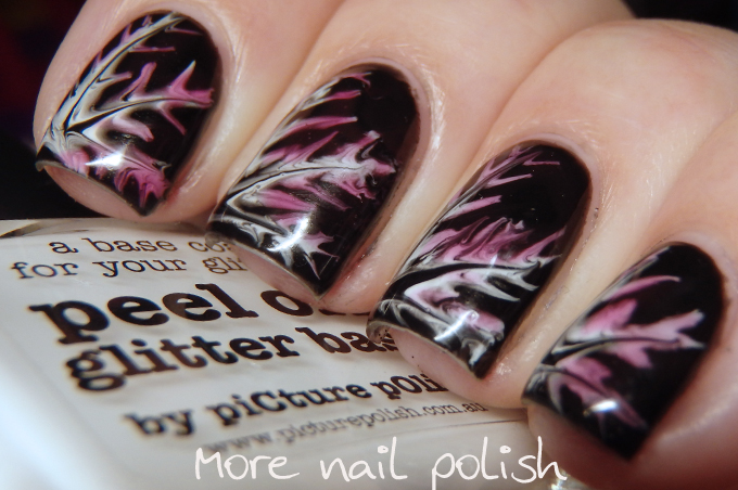 26 Great Nail Art Ideas - Black base ~ More Nail Polish