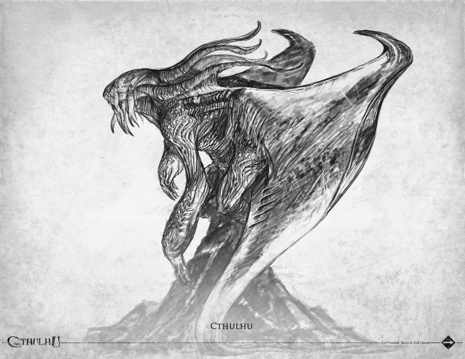 Cthulhu by Loic Muzy : r/Lovecraft