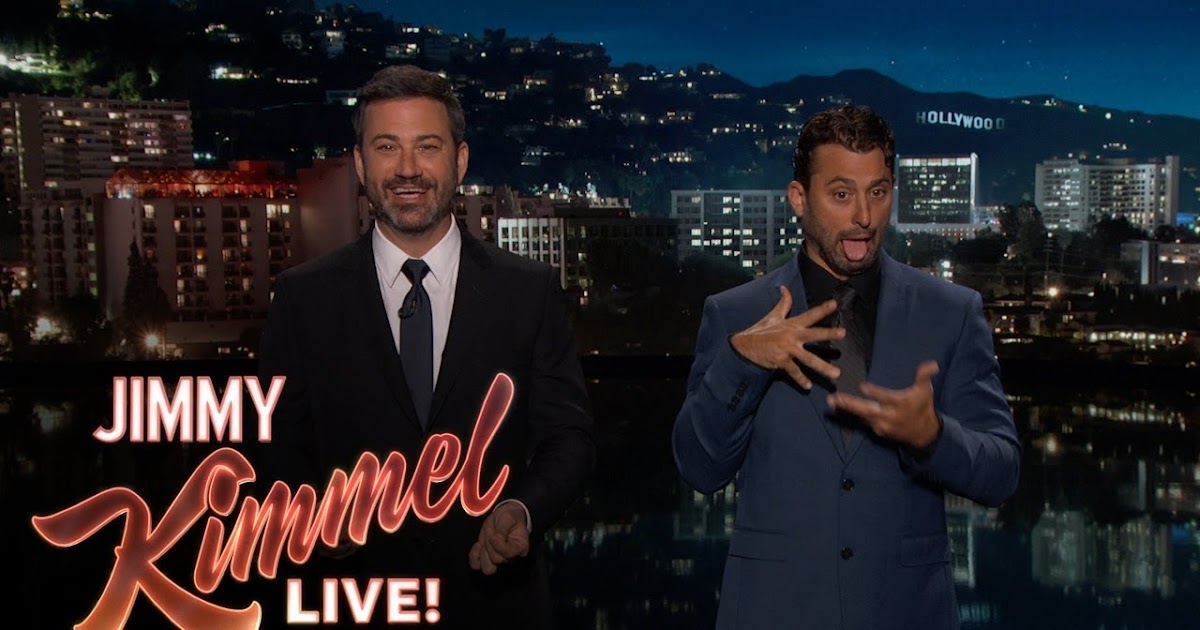 Deaf YouVideo: ASL Terp Signs Jimmy Kimmel's Monologue