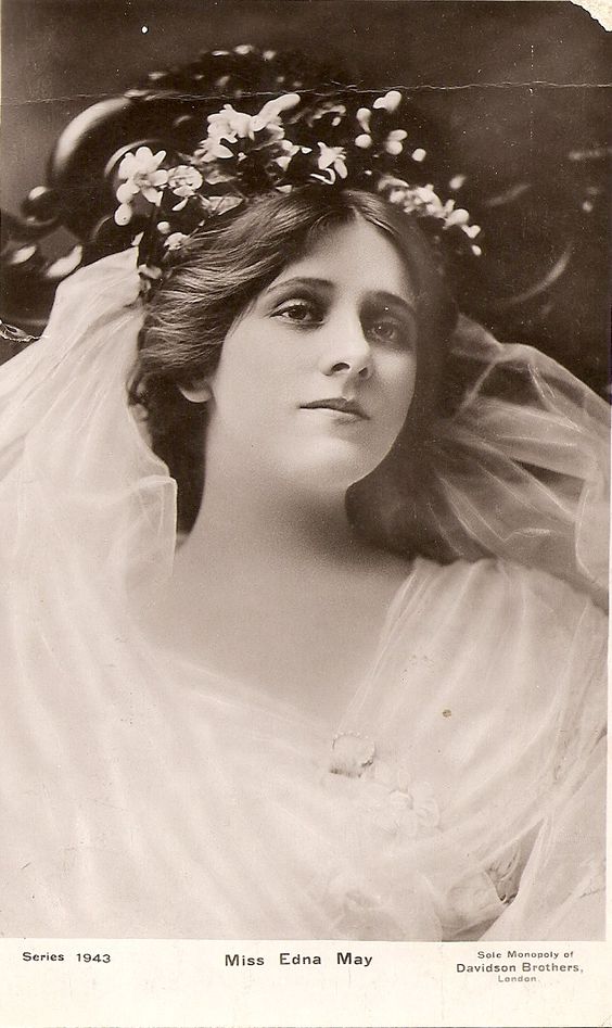 Lost in the past: Edna May - Edwardian actress #biography #oldpostcards