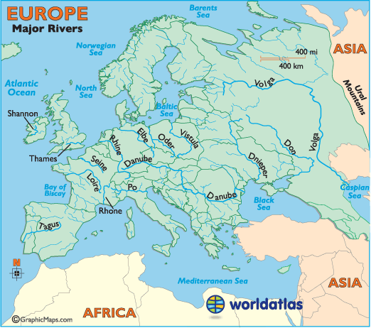Physical Maps of Europe - Free Printable Maps