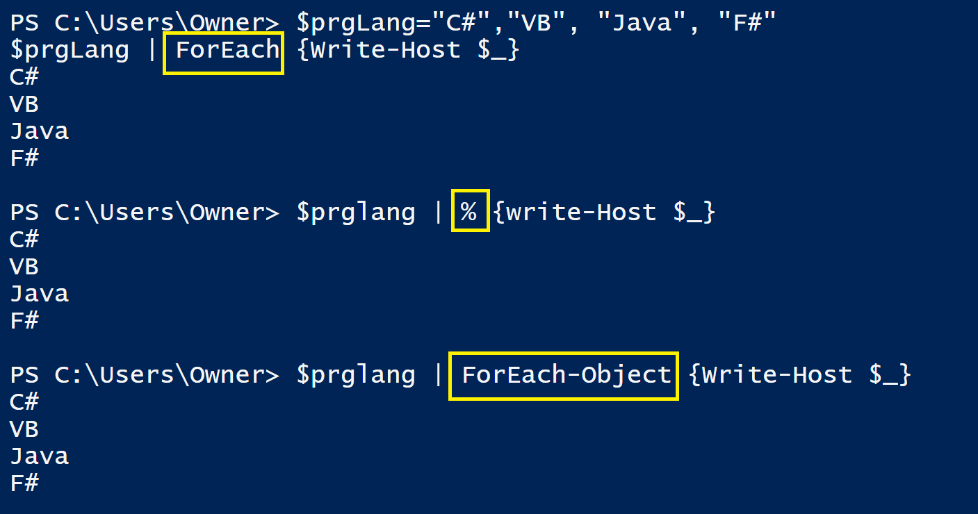 Hodentekhelp How Do You Use Foreach Loop In Windows Power Shell