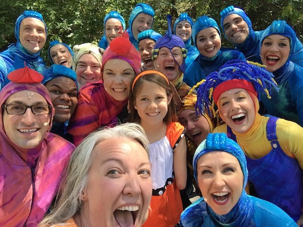 Magical Moment with the Finding Nemo the Musical Cast