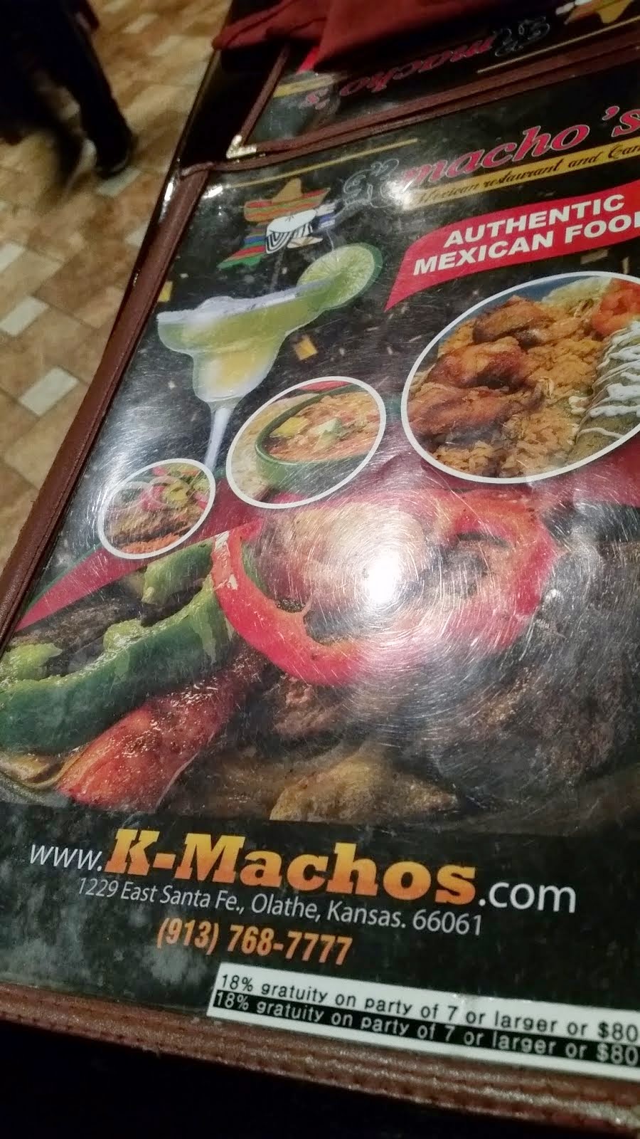 Eating Out: K machos Méxican restaurante, Olathe, Kansas
