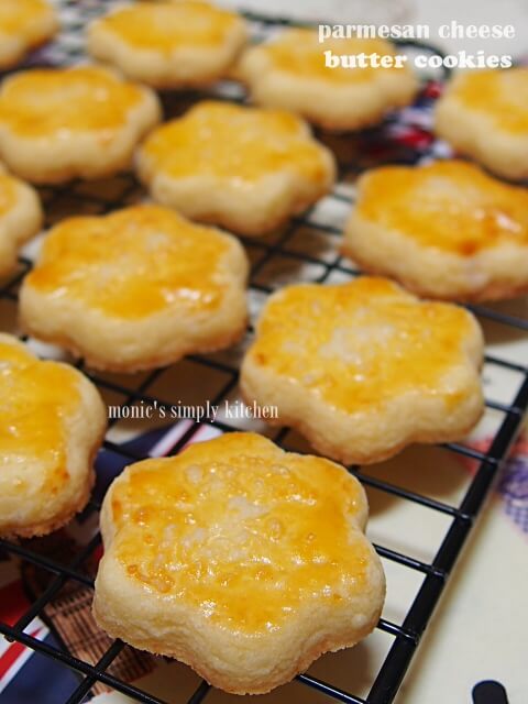 Parmesan Cheese Butter Cookies - Monic's Simply Kitchen